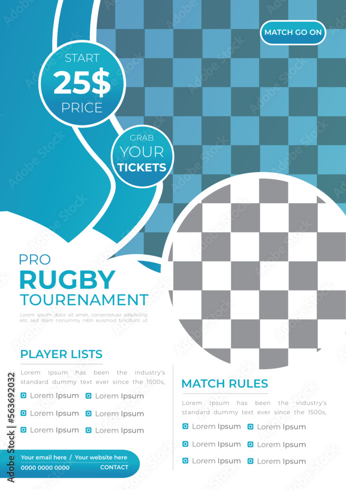 Sport Championship Competition Flyer, Sport Event Brochure Match ...