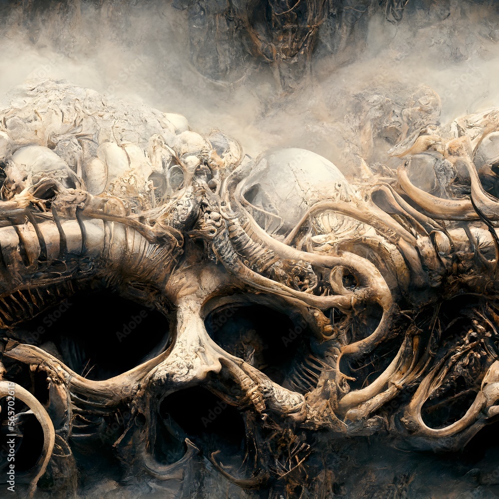 displacement height soft map backdrops 3 foggy biomech Giger style ...