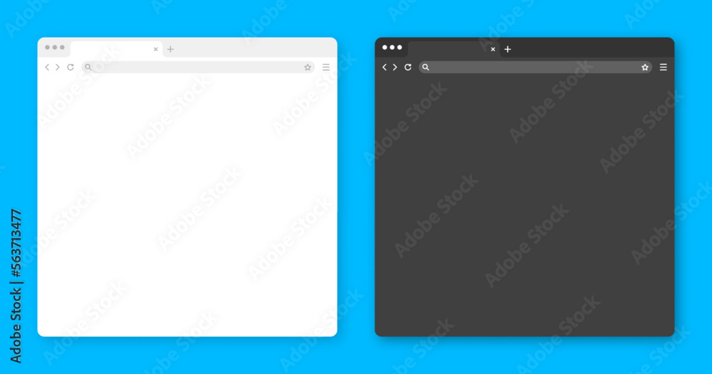 Photo & Art Print Blank web browser window with tab, toolbar and search ...