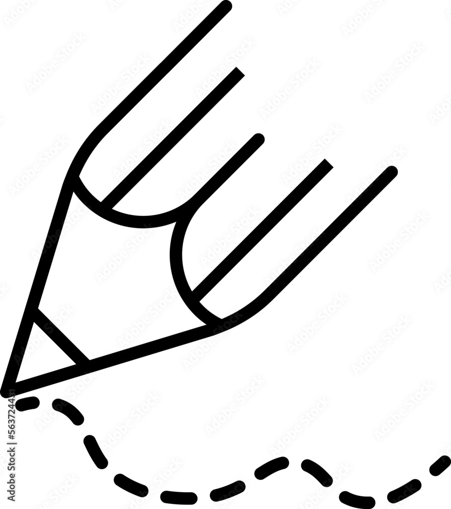 Writing Pencil Isolated Symbol. Perfect for stores, internet shops, UI ...