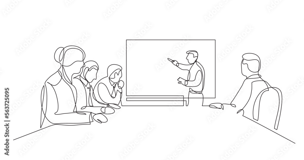 continuous line drawing vector illustration with FULLY EDITABLE STROKE ...