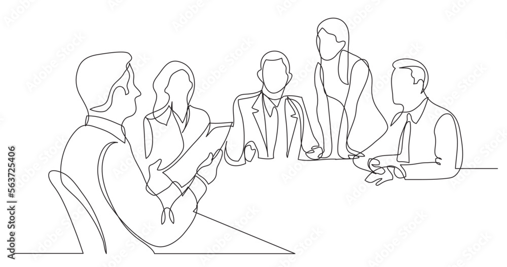 continuous line drawing vector illustration with FULLY EDITABLE STROKE ...