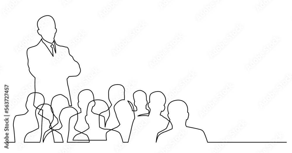 continuous line drawing vector illustration with FULLY EDITABLE STROKE ...