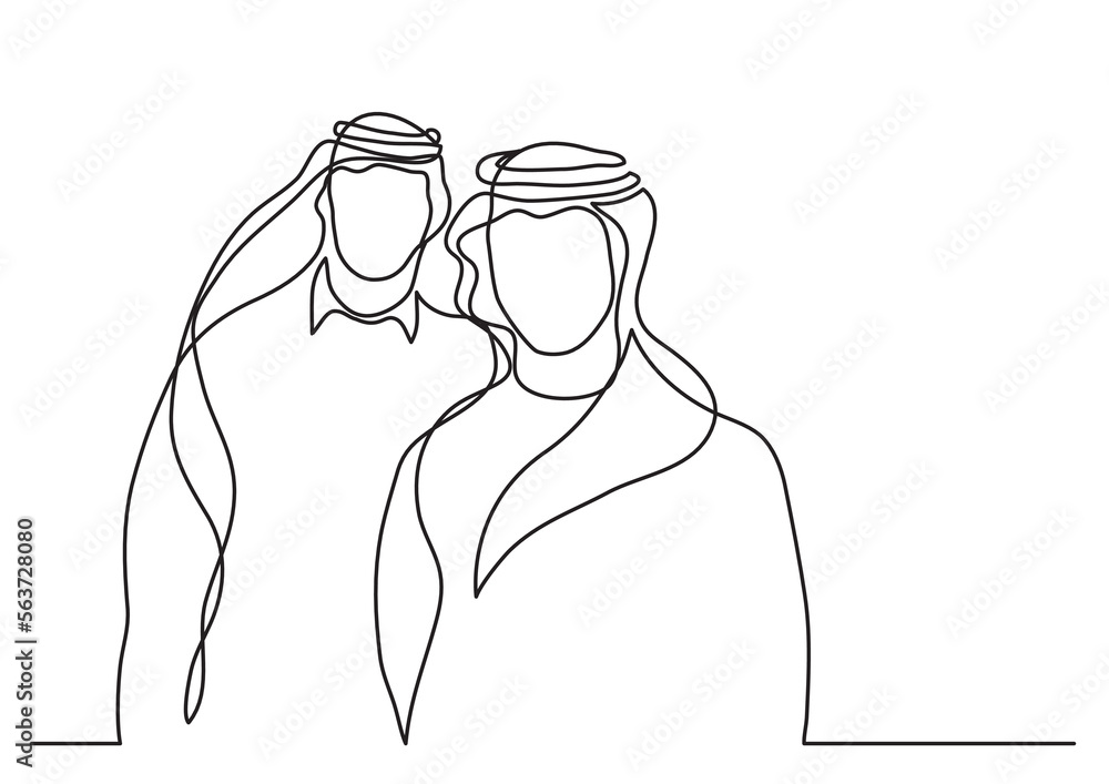 continuous line drawing vector illustration with FULLY EDITABLE STROKE ...