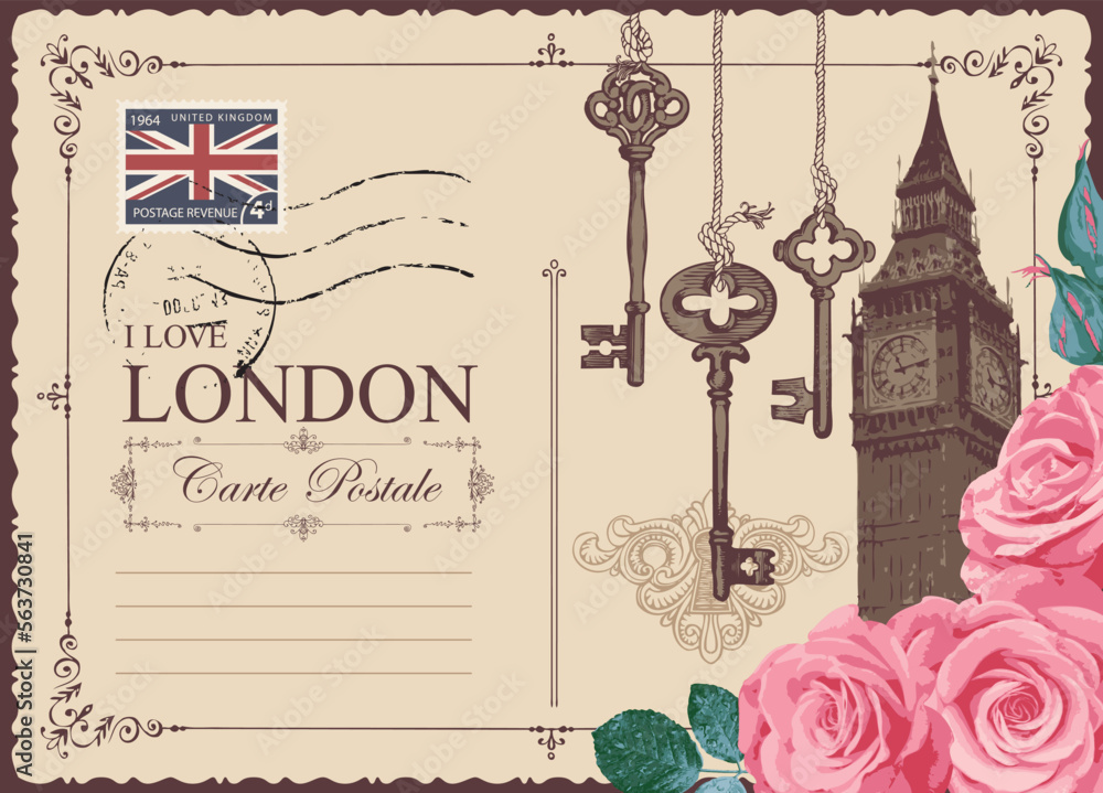 London Vintage Postcard