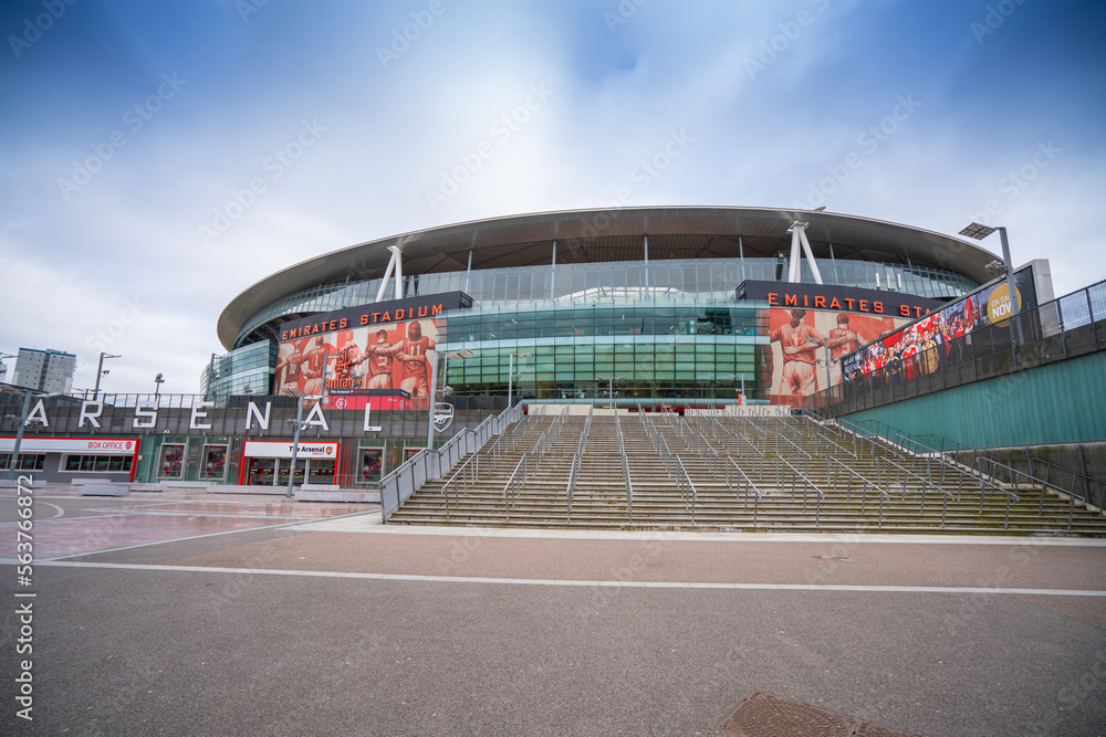 LONDON, UK - Jan 3, 2023 : Emirates football stadium home of Arsenal ...