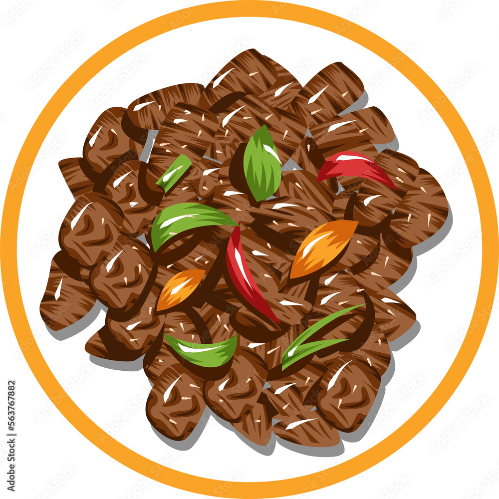 Bulgogi png graphic clipart design Stock Illustration | Adobe Stock