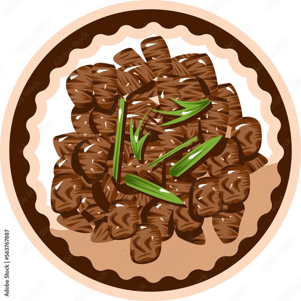 Bulgogi png graphic clipart design Stock Illustration | Adobe Stock