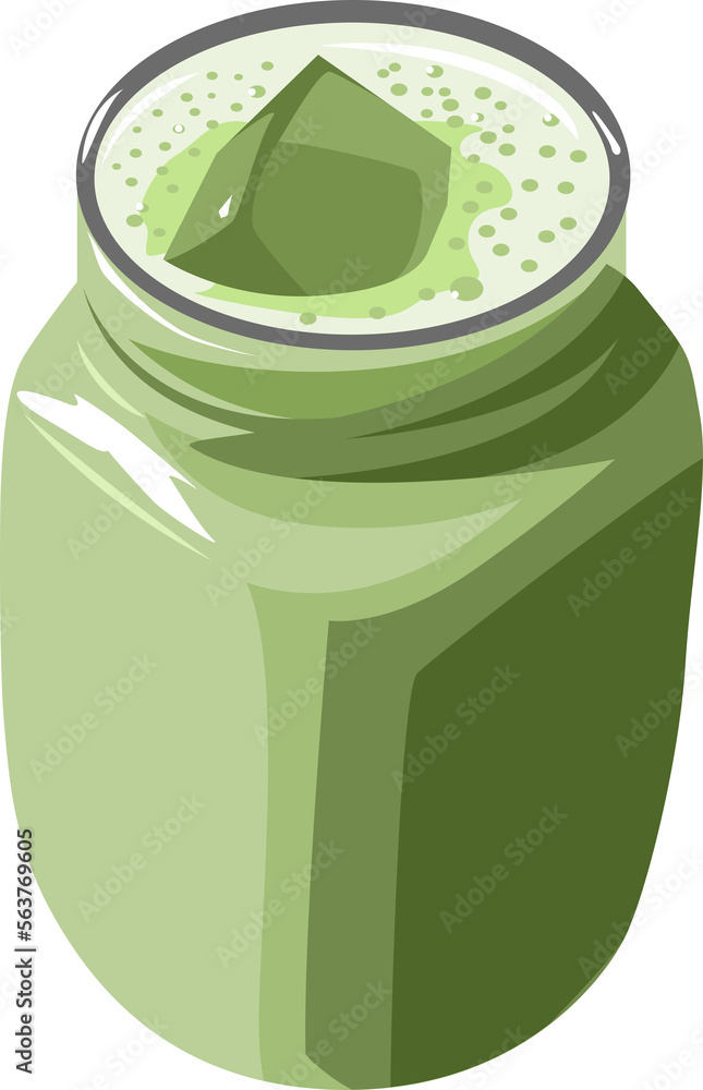 Matcha Green Tea png graphic clipart design Stock Illustration | Adobe ...