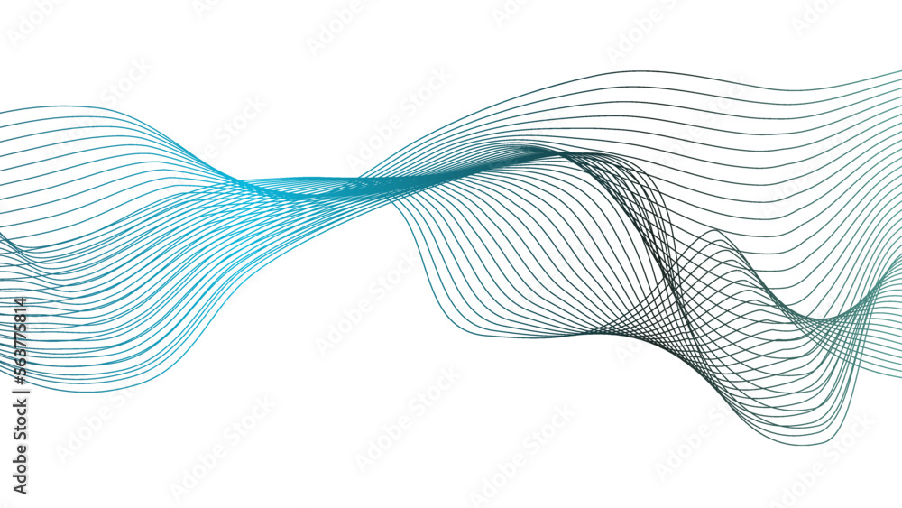 Abstract wave design for digital equalizer visualizations in music ...