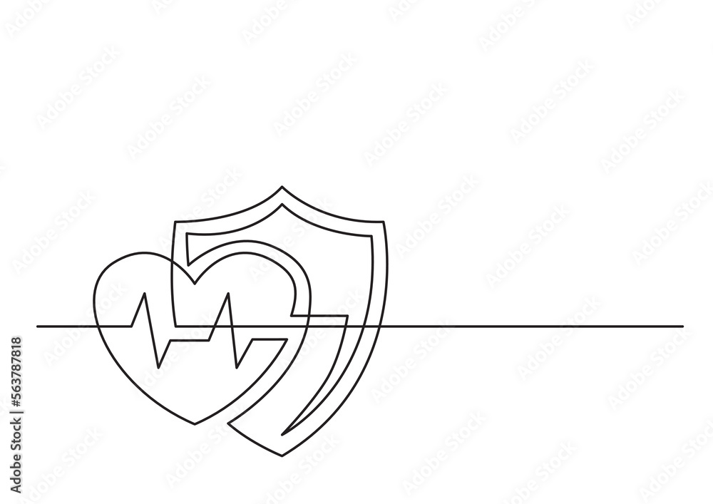 continuous line drawing vector illustration with FULLY EDITABLE STROKE ...