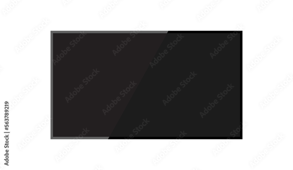 computer screen for running ads, white computer screen, Realistic ...