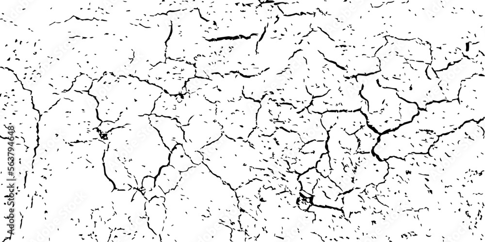 Broken effect, broken texture, texture of the crack wall, grunge ...