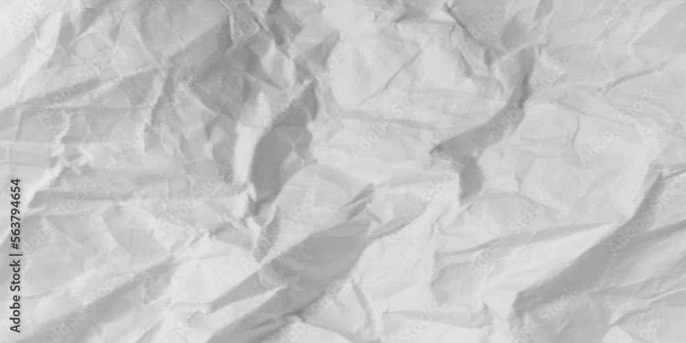 Abstract white crumpled paper texture background . Modern design with ...