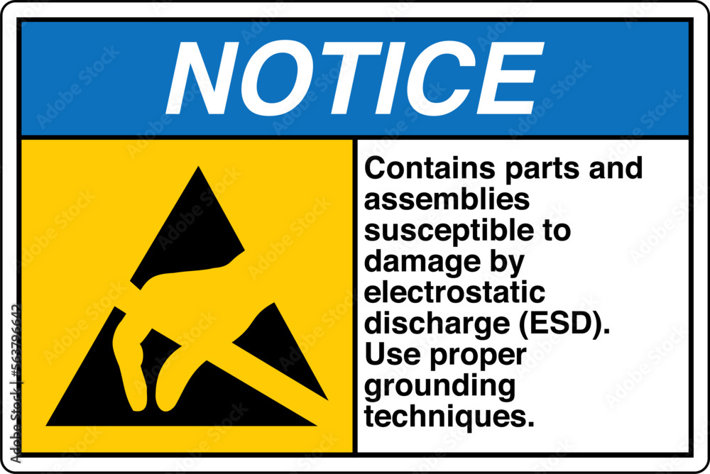 Safety Sign Marking Label Symbol Pictogram Standards Notice Contains ...