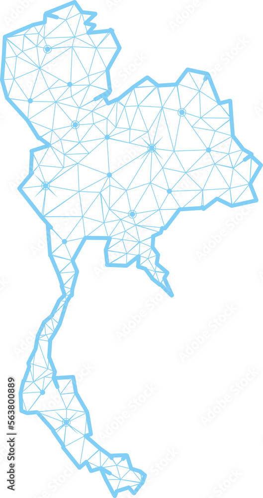 Map thailand png graphic clipart design Stock Illustration | Adobe Stock