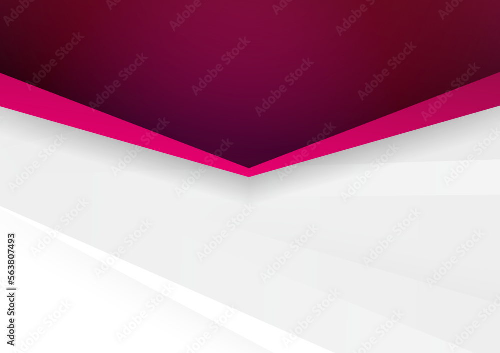 Abstract red presentation background on white background for copy space ...