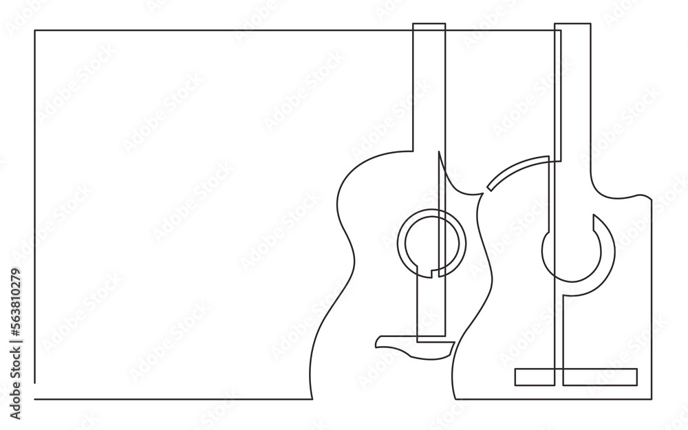 continuous line drawing vector illustration with FULLY EDITABLE STROKE ...