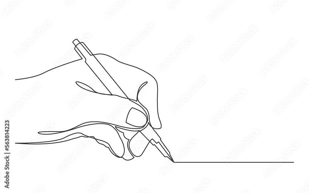continuous line drawing vector illustration with FULLY EDITABLE STROKE ...