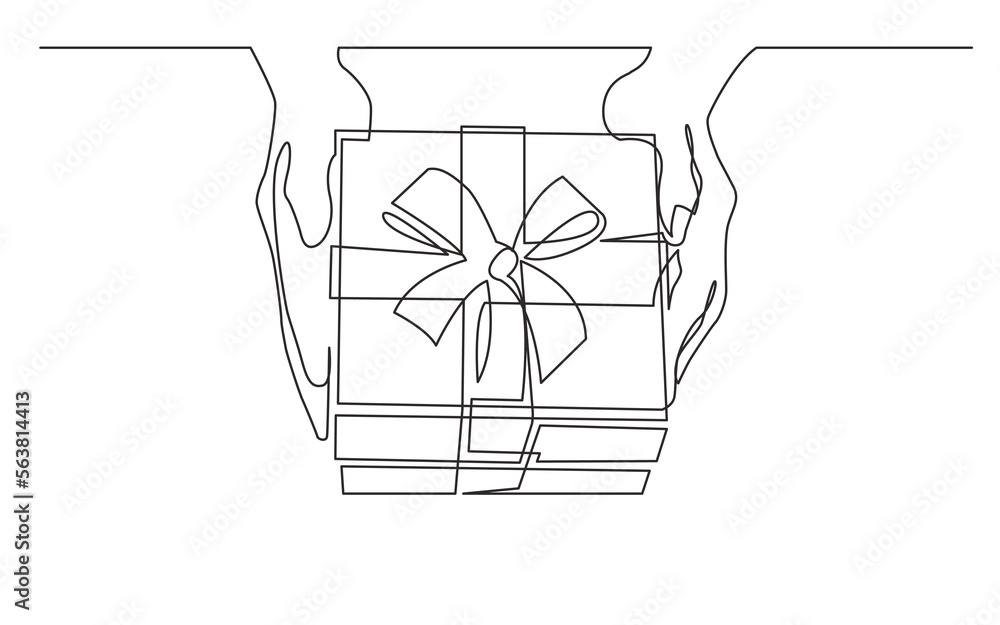 continuous line drawing vector illustration with FULLY EDITABLE STROKE ...