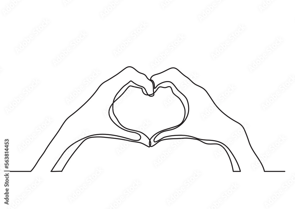 Continuous Line Drawing Vector Illustration With Fully Editable Stroke