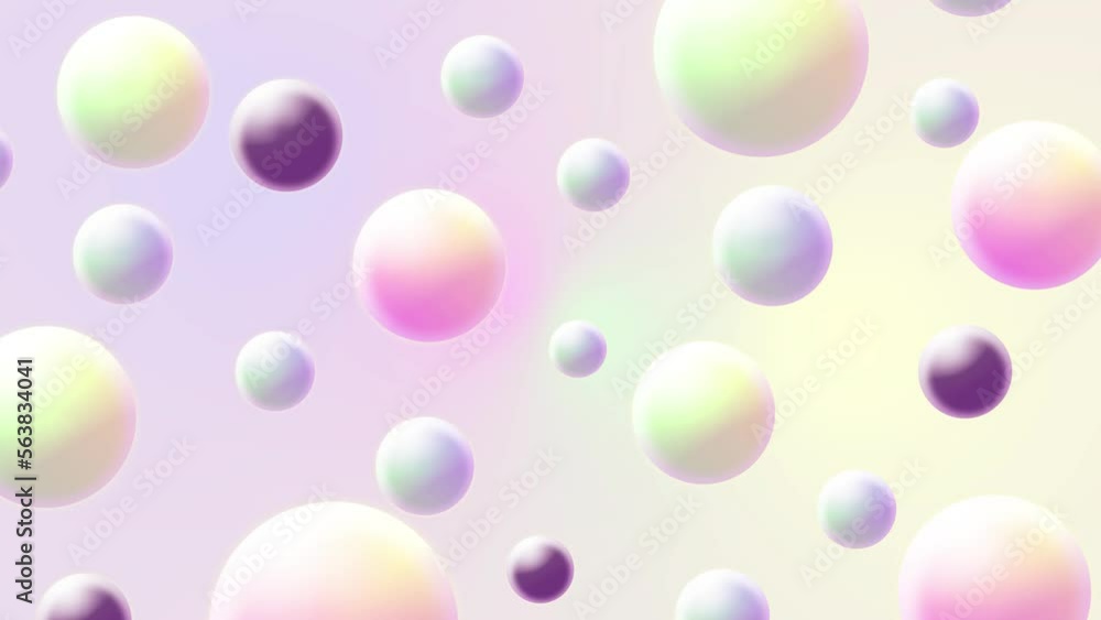 Abstract 3d geometric shapes loop animation. Modern background ...