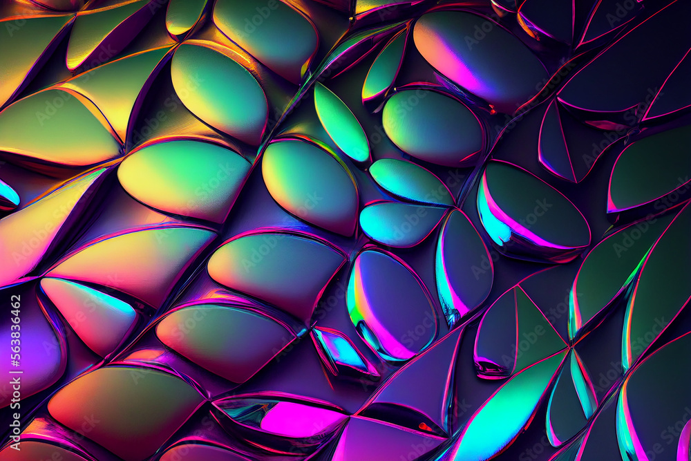beautiful iridescent colors wallpaper. digital art design. Stock ...