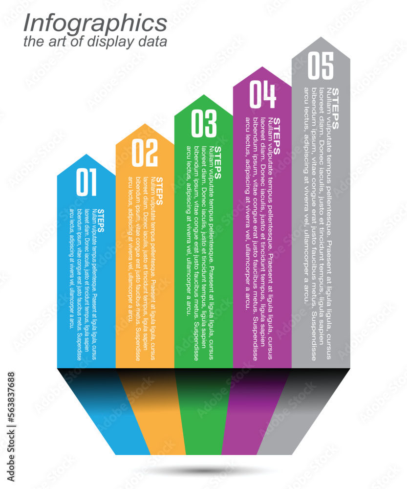 Infographic template for modern data visualization and ranking and ...