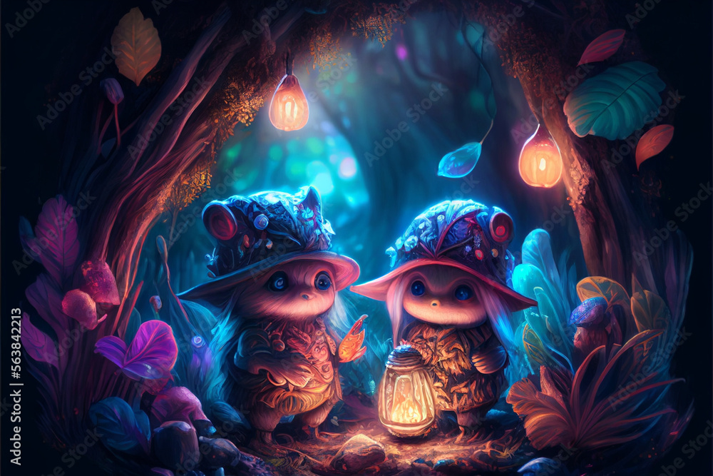 Beautiful fantasy/fairy-tale background/wallpaper/desktop, generative ...