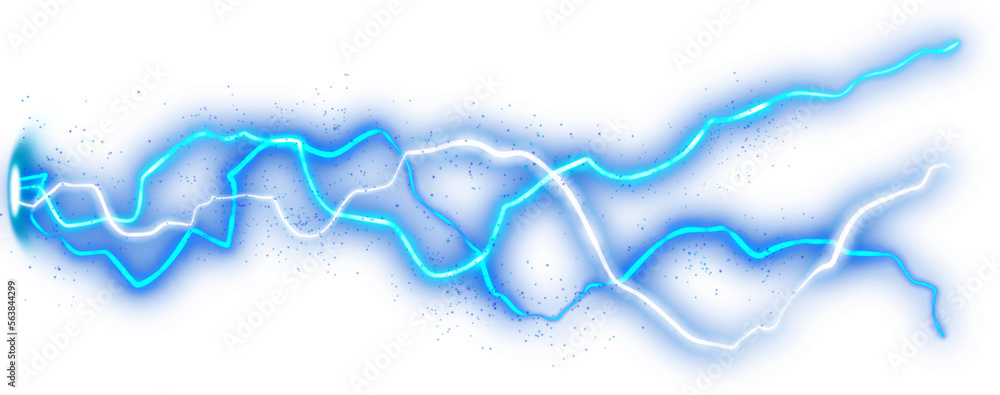 neon line effect form lightning Stock Illustration | Adobe Stock