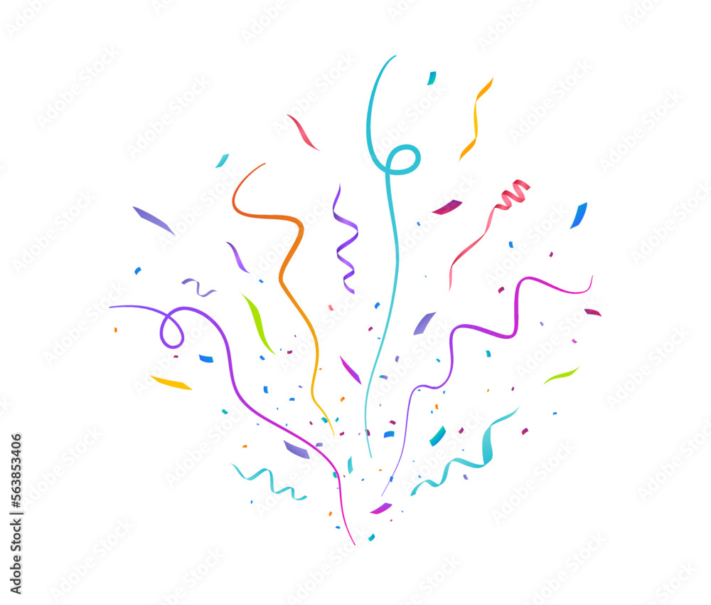 Confetti Background. Festive Backdrop. Party Design With Colorful ...