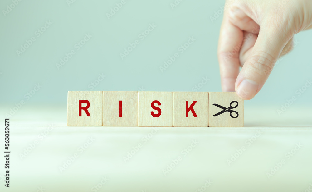 Risk reduction, financial or business risk management concept. Business ...