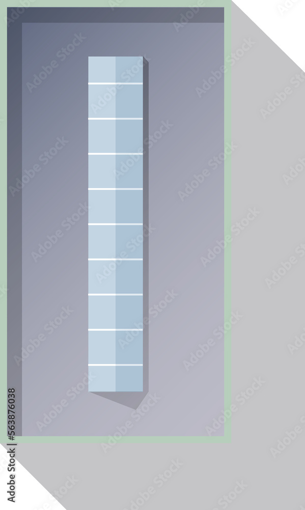 Building top view for landscape design. Object for map of City. Houses ...