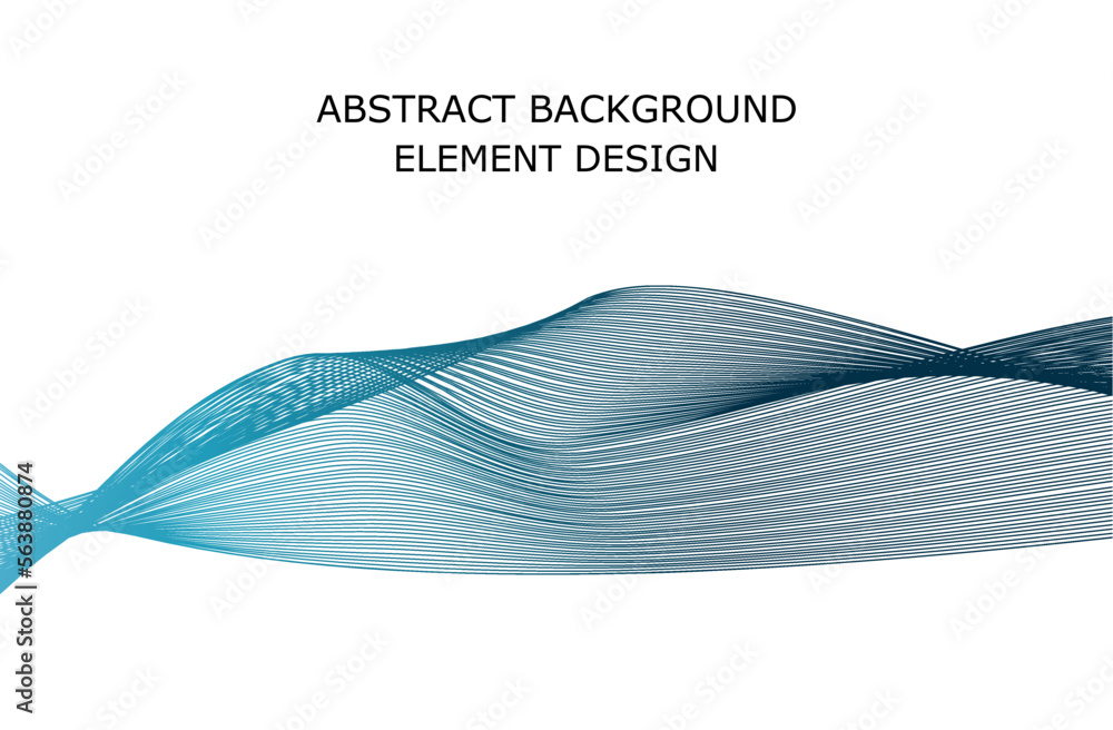 Stylized abstract wave background for digital art or marketing ...