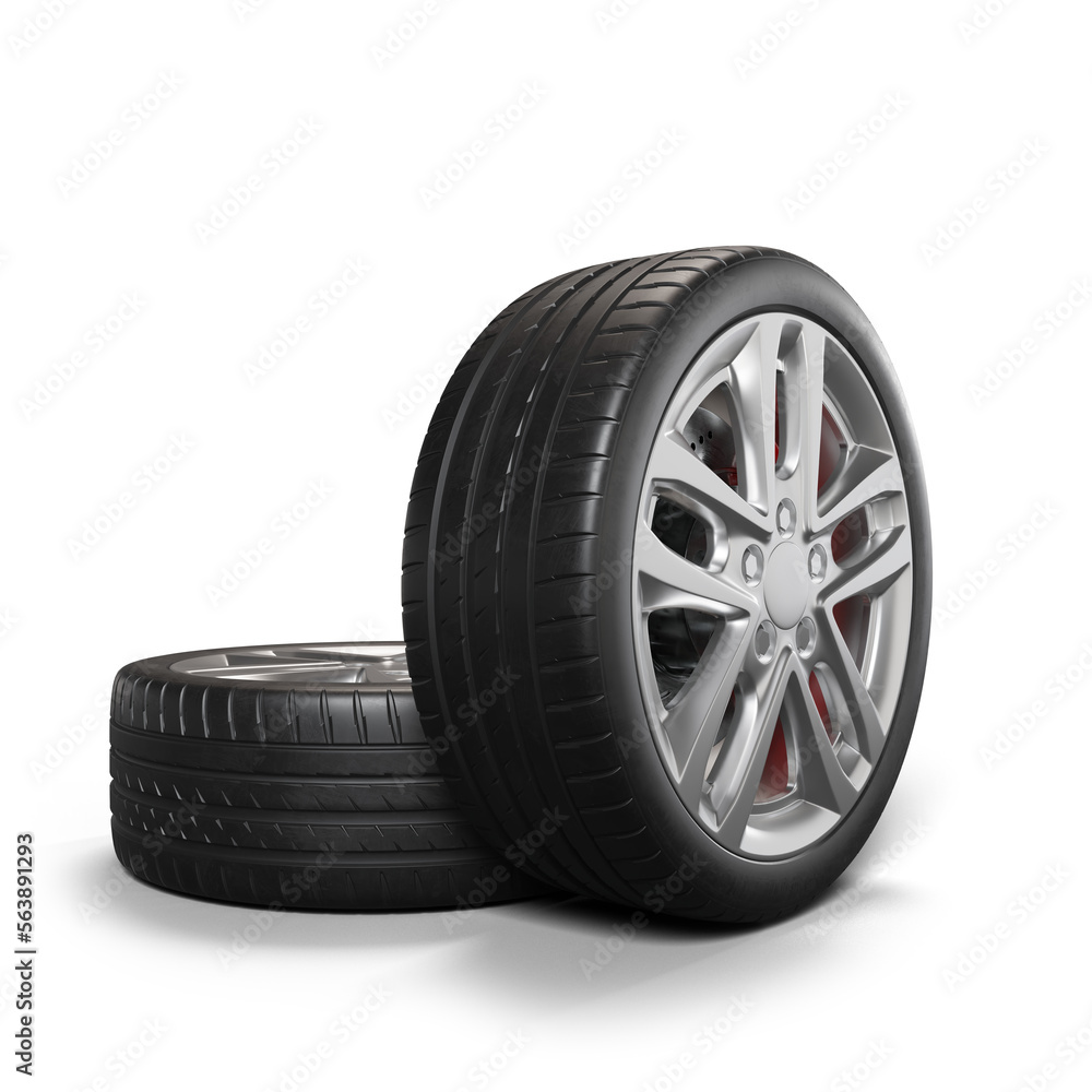 Car wheel in high resolution on a transparent background. Stock ...