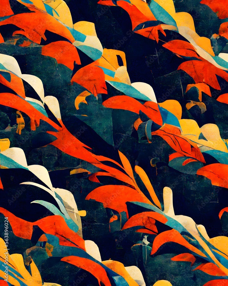 guernica picasso memphis design style gestalt seamless wallpaper ultra ...