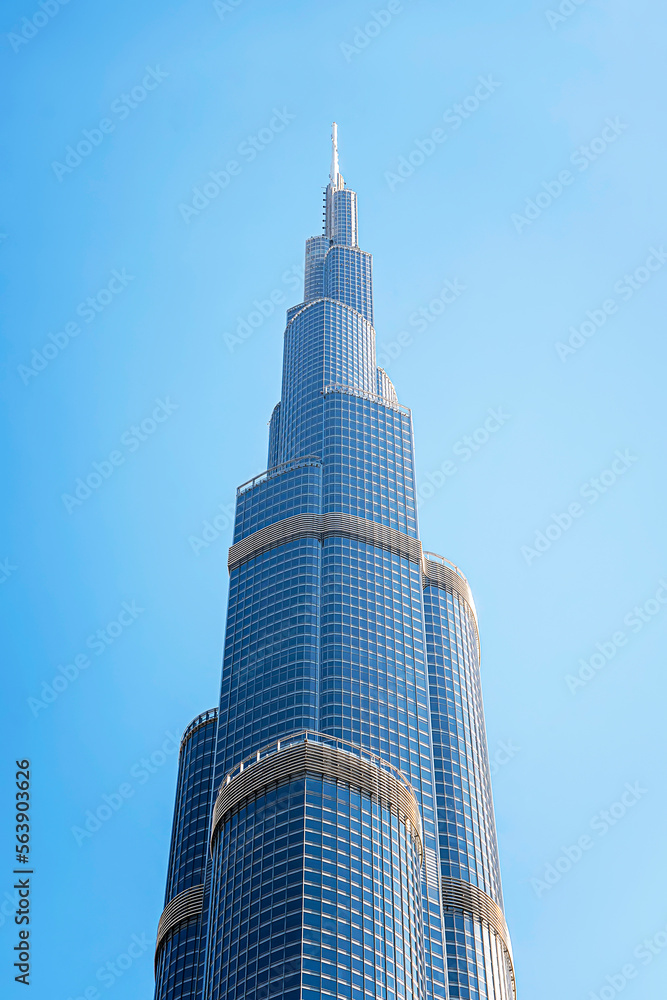 Beautiful view of Burj Khalifa. It s World s tallest building. Stock ...