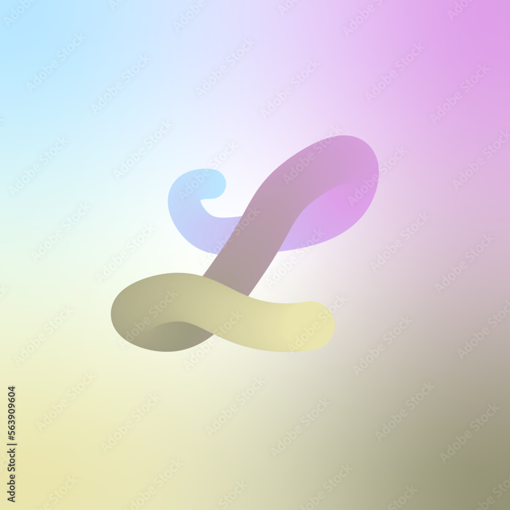 L logo, Gradient background with L alphabet, L letter logo, 3d ...