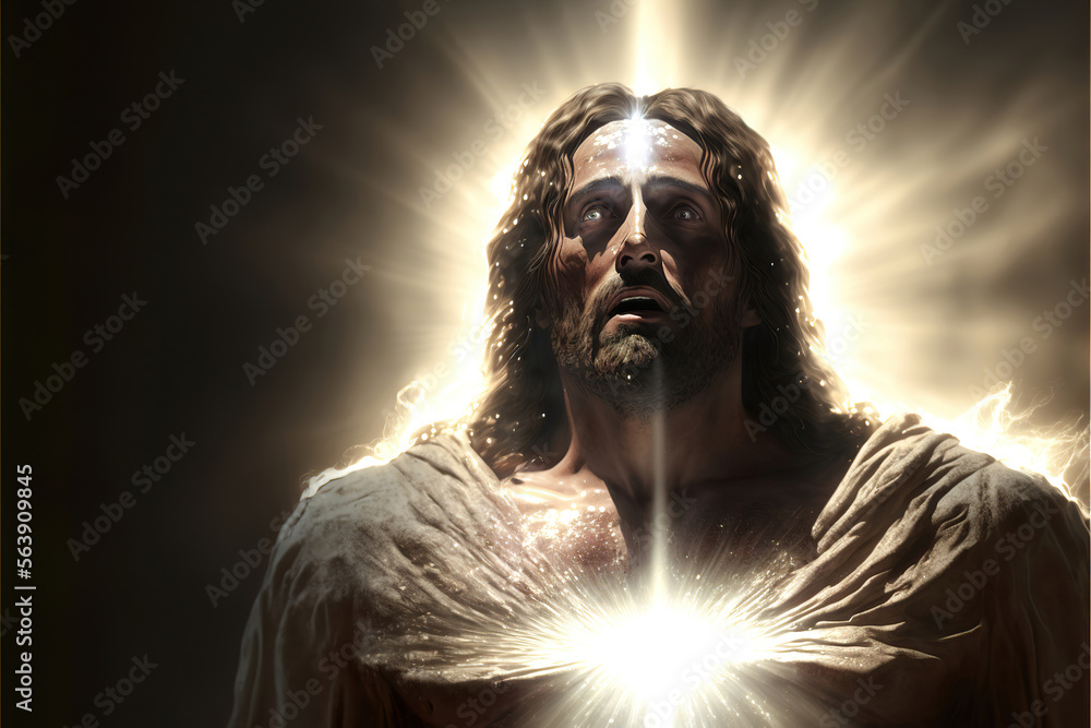 resurrection of Jesus Christ, generative ai Stock Illustration | Adobe ...