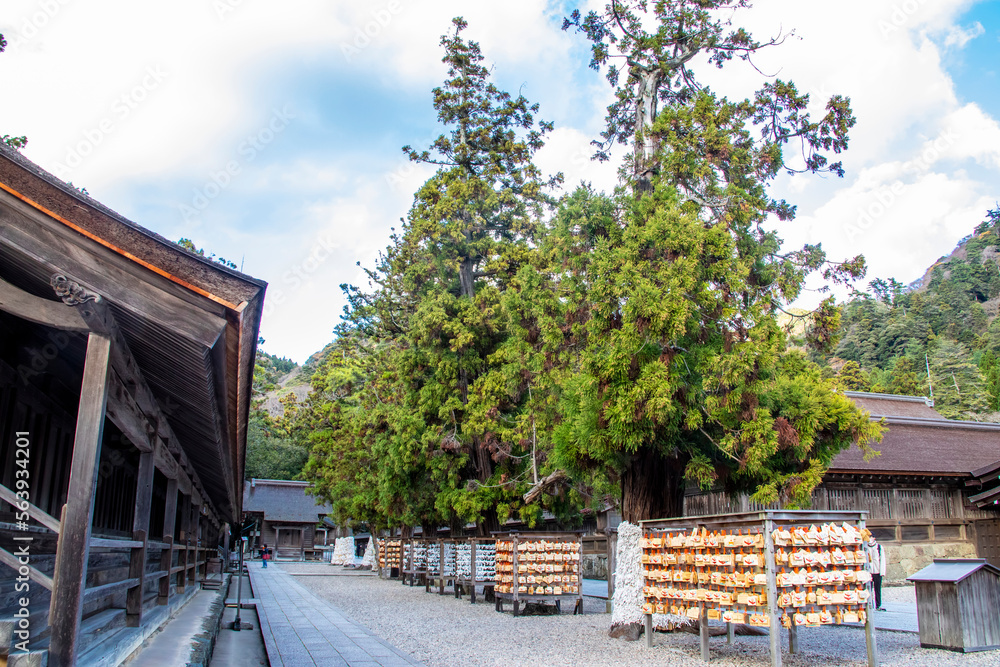 Shimane Japan 2nd Dec 2022: the Ema (Shinto) wall in shrine Izumo ...