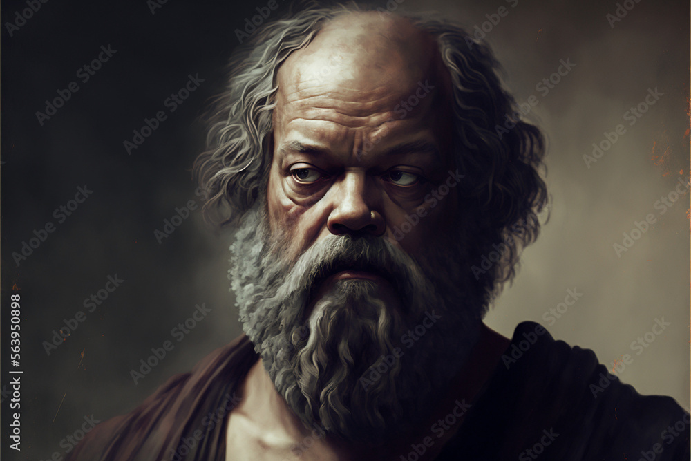 Living illustration of Socrates, the Greek philosopher. Stock ...