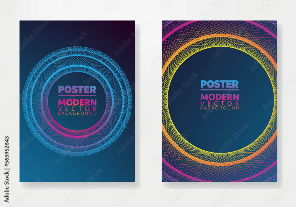 Abstract Poster Template. Brochure and letterhead template design for ...