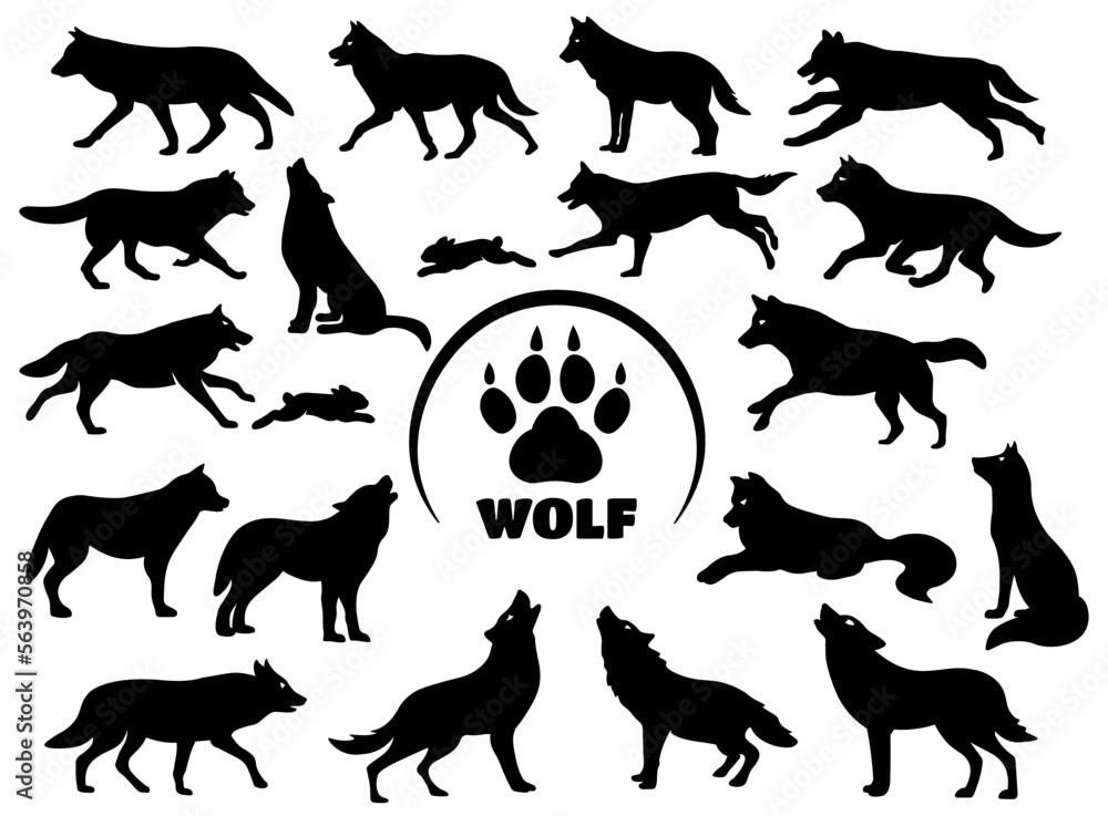 Wolf SVG, Wolf Silhouette SVG, Wolf SVG bundle, Wolf howling SVG, Wolf ...