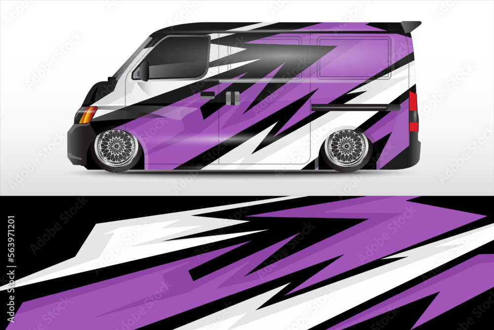 racing motif racing car design for vehicle vinyl stickers and ...