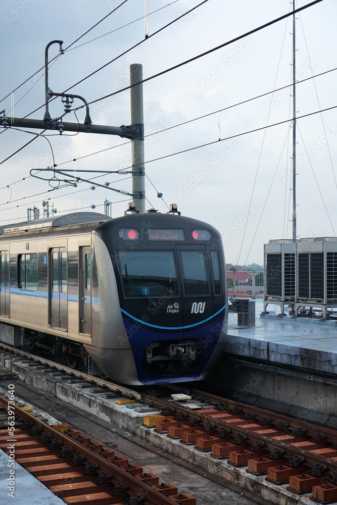 Jakarta, Indonesia. January, 2023. MRT at Lebak Bulus Station, South ...
