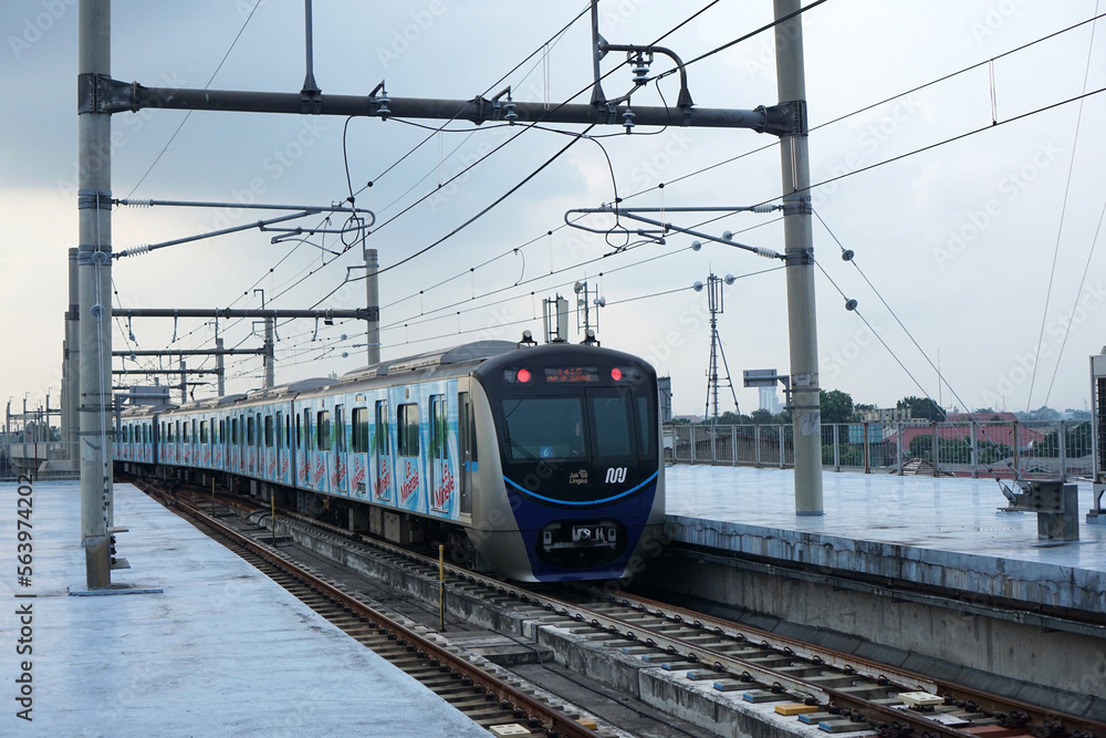 Jakarta, Indonesia. January, 2023. MRT at Lebak Bulus Station, South ...