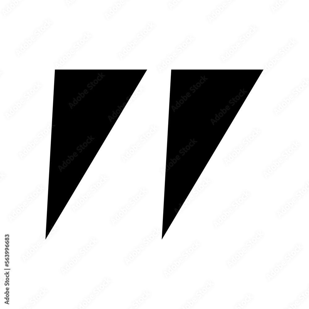 quotes vector icon, Quotation signs Stock Vector | Adobe Stock