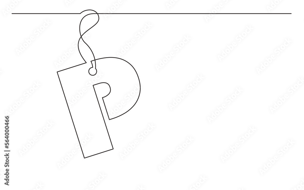 continuous line drawing vector illustration with FULLY EDITABLE STROKE ...