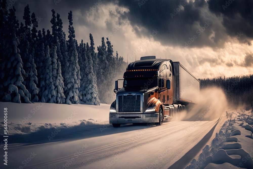 Mighty Logistics: Bold and Powerful Big Truck Background Image Perfect ...