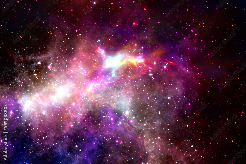 Cosmic galaxy spiral background - starry sky haziness backdrop ...